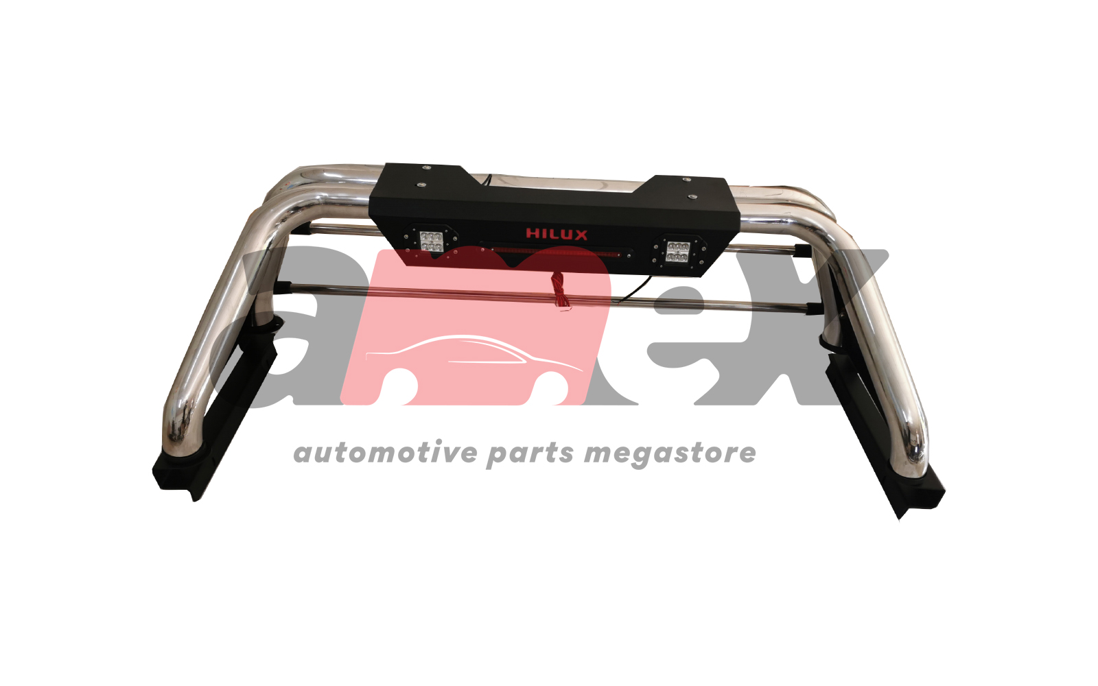 Rear Chrome Roll Bar TRD Hilux Vigo Revo Navara Triton RB-004 | Amex ...