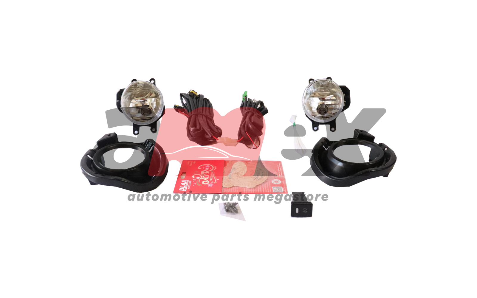 Fog Lamp Kit Toyota Axio Fielder 165 2015 - 2017 Black Cover | Amex ...