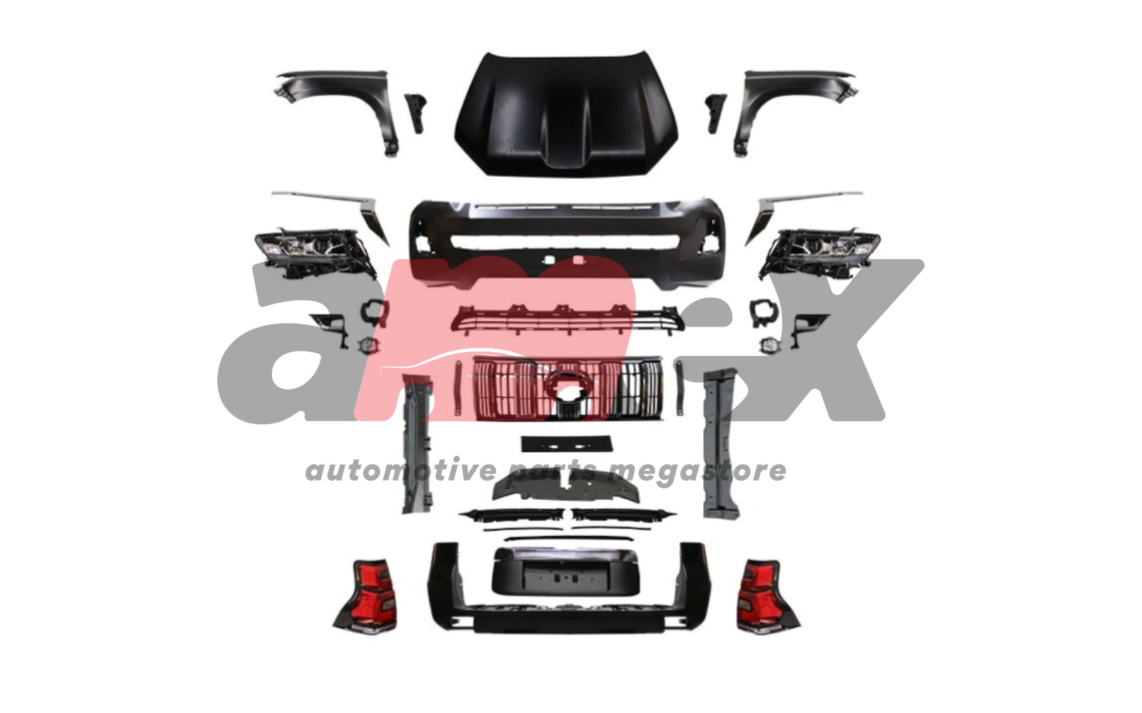 Full Facelift Kit Toyota L/C Prado 150 2010/15 - 2018 Onwards OEM Type ...