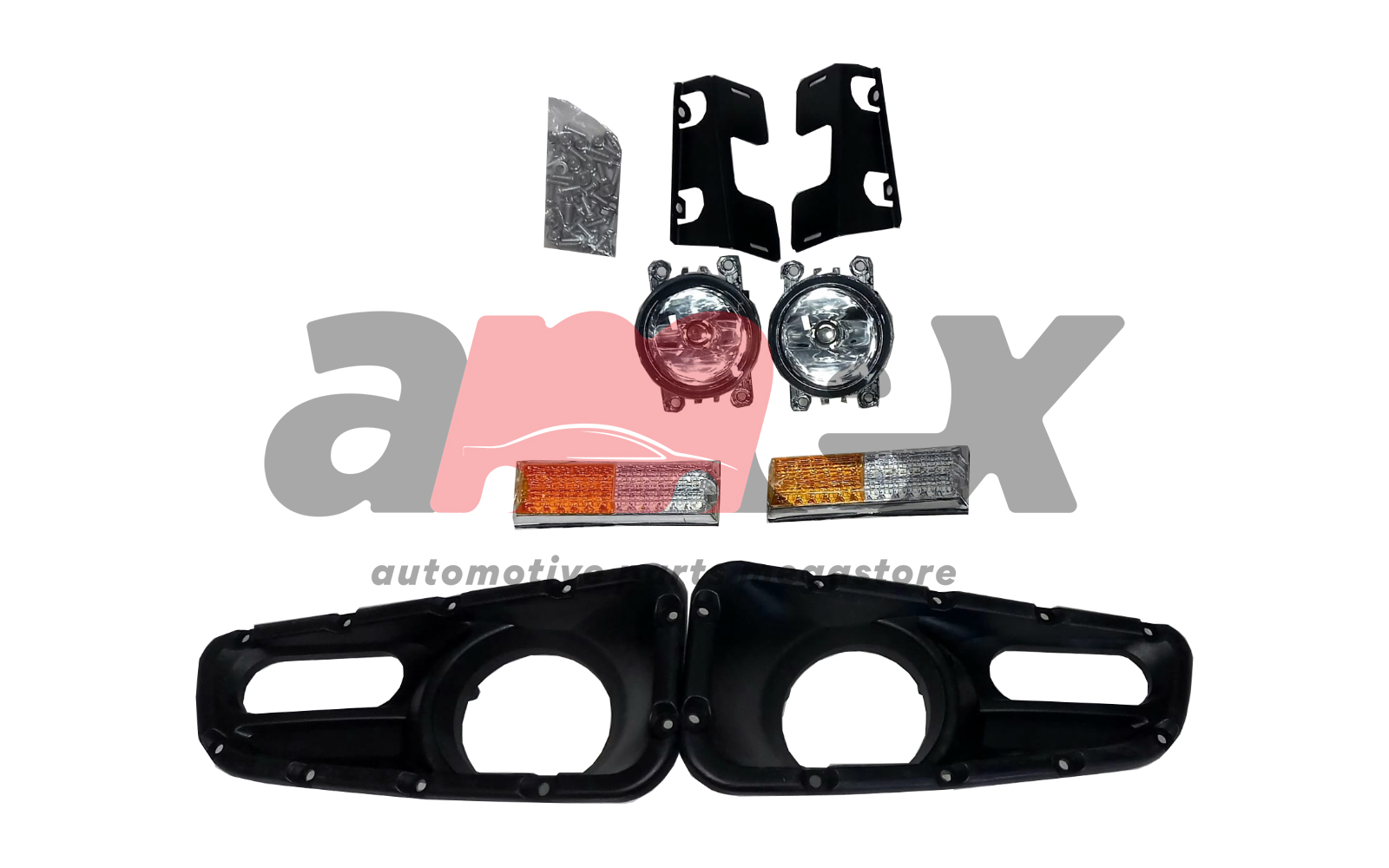Front Bull Bar Universal Fog lamp & Cover Set BB-002 | Amex Auto Parts