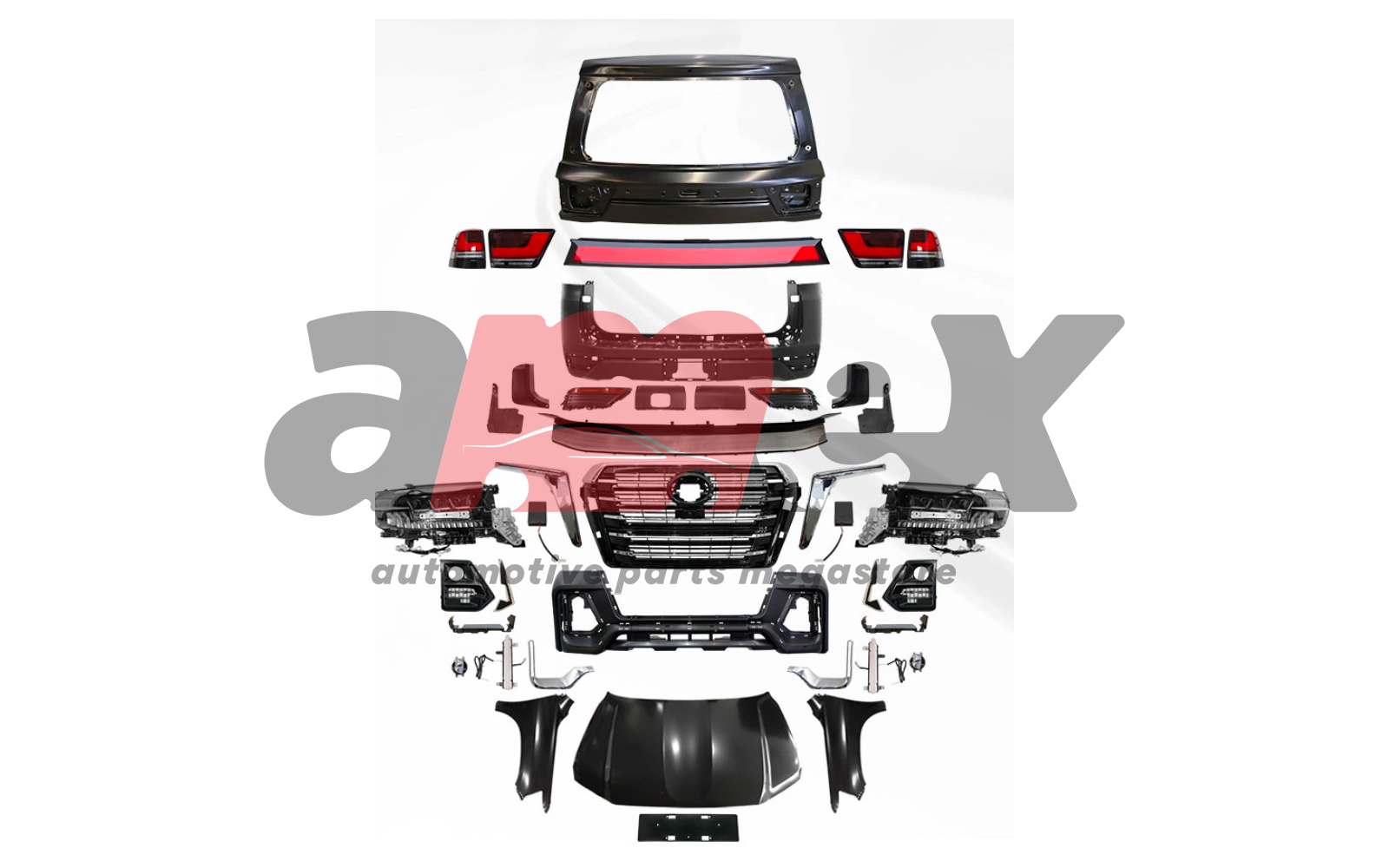 Full Facelift Kit Toyota Land Cruiser Fj200 2022 Volcano Edition | Amex ...