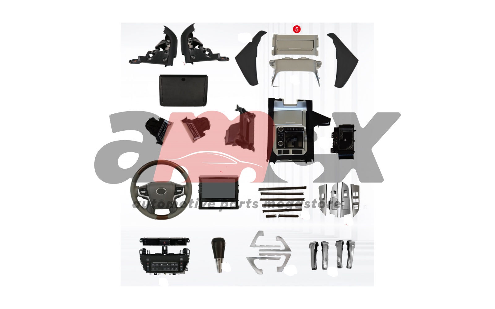 Interior Kit High Profile LC200 2008- 2012 Upgrade To 2018 | Amex Auto ...